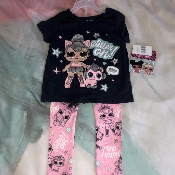 Matching Sets | New Lol Surprise Glitter On Shirt Pant Set 4 | Poshmark